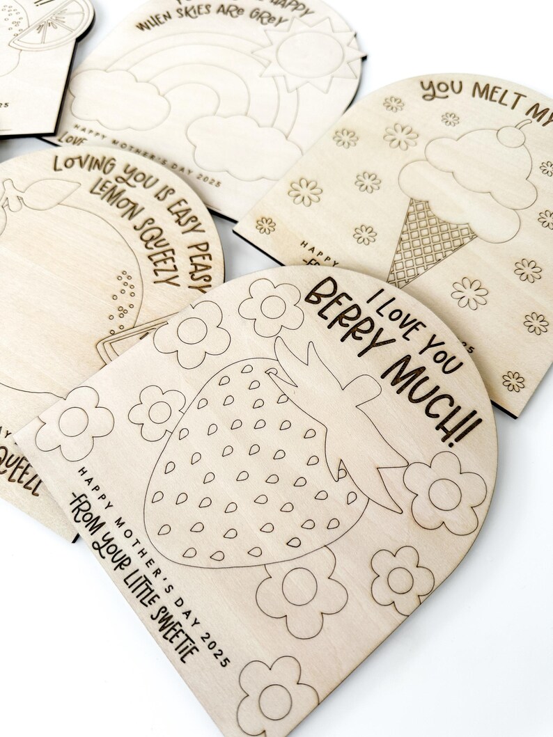 Mother's Day Craft for Kids | Wooden DIY Activity | Classroom Activity ...