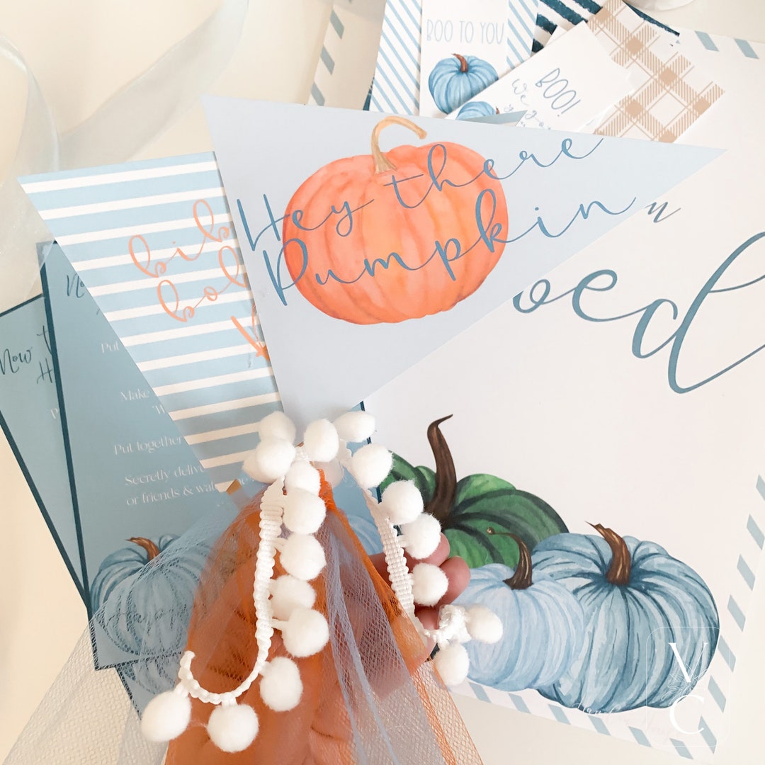 Blue Boo Kit Printables Boo Printables Halloween Boo - Etsy