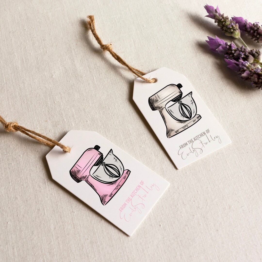 From the Kitchen Tag, Homemade Gift, Gift Tag, Mixer Tag, Homemade Tag ...