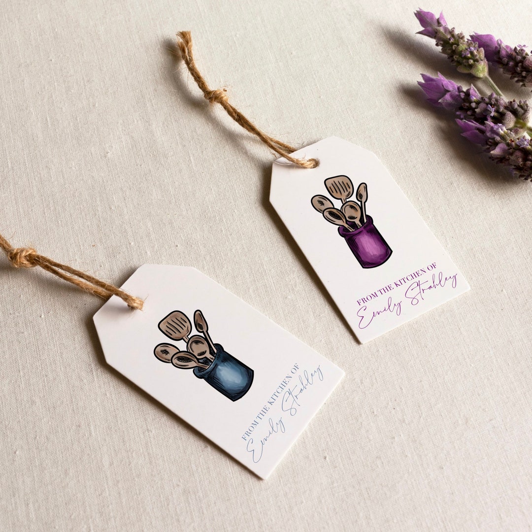 From the Kitchen Tag, Gift Tag, Made With Love Tag, Personalized Gift ...