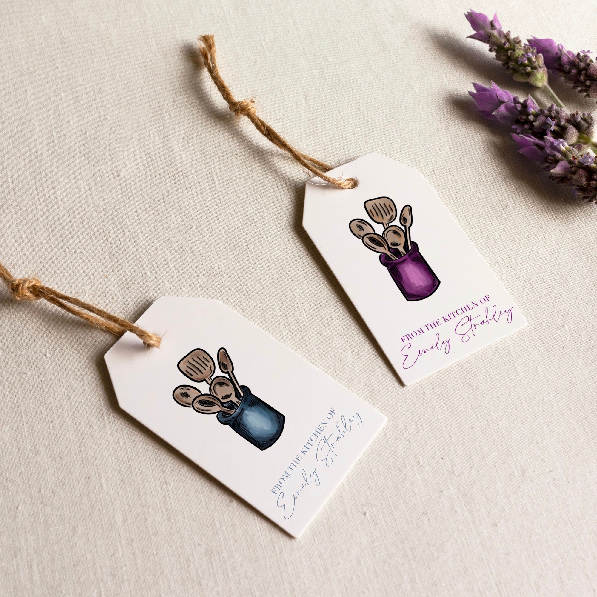 From the Kitchen Tag, Gift Tag, Made With Love Tag, Personalized Gift ...