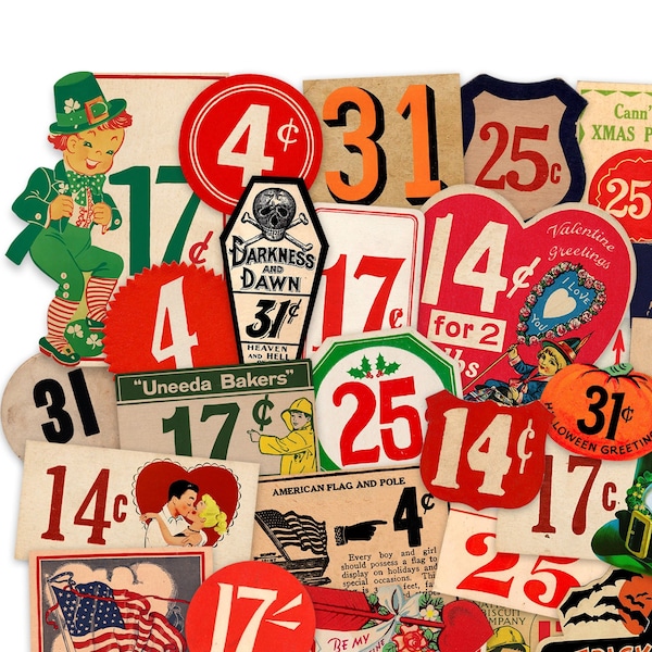 Antique Price Tags - Etsy