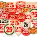 25 Cent Vintage Grocery Price Labels & Tags Paper Cuts, Printed ...