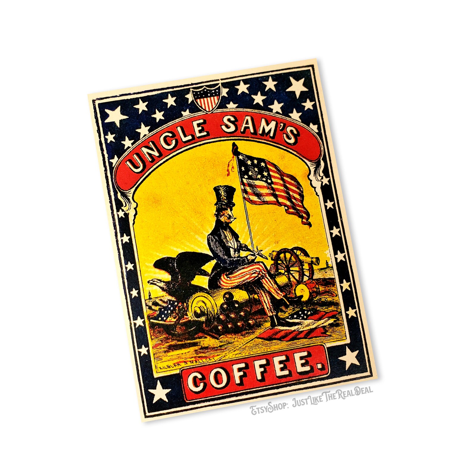 Vintage Uncle Sam Label Reproductions | Etsy
