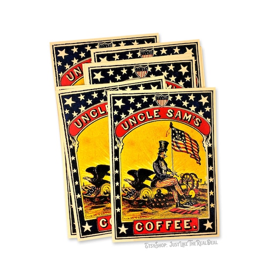Vintage Uncle Sam Label Reproductions | Etsy