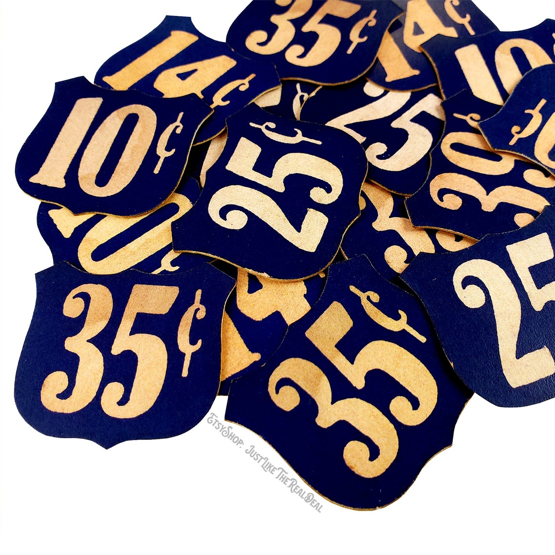 Vintage Shield Grocery Price Tags High Quality Reproductions - Etsy