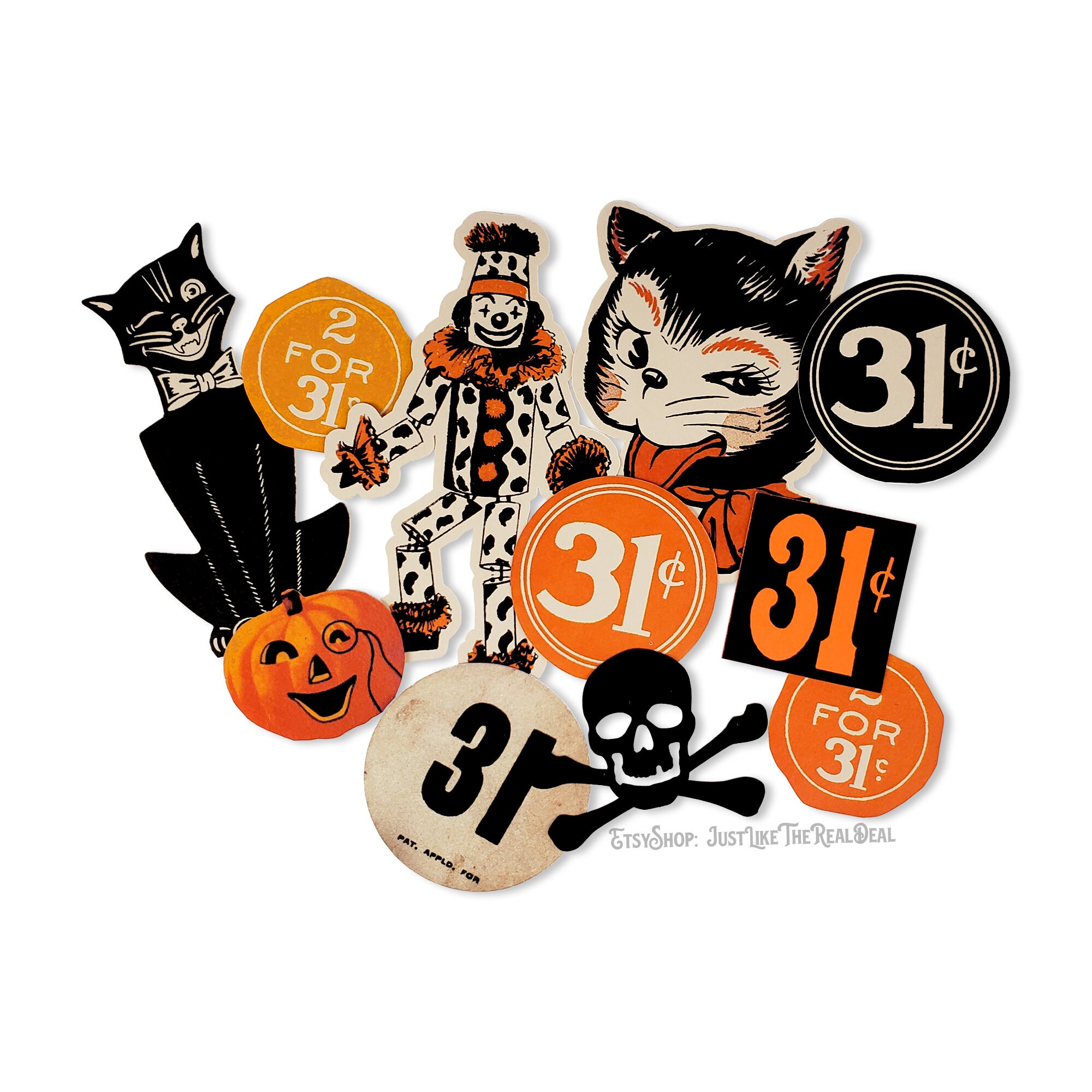 Vintage Halloween Ephemera 20 Piece Assortment High Quality - Etsy