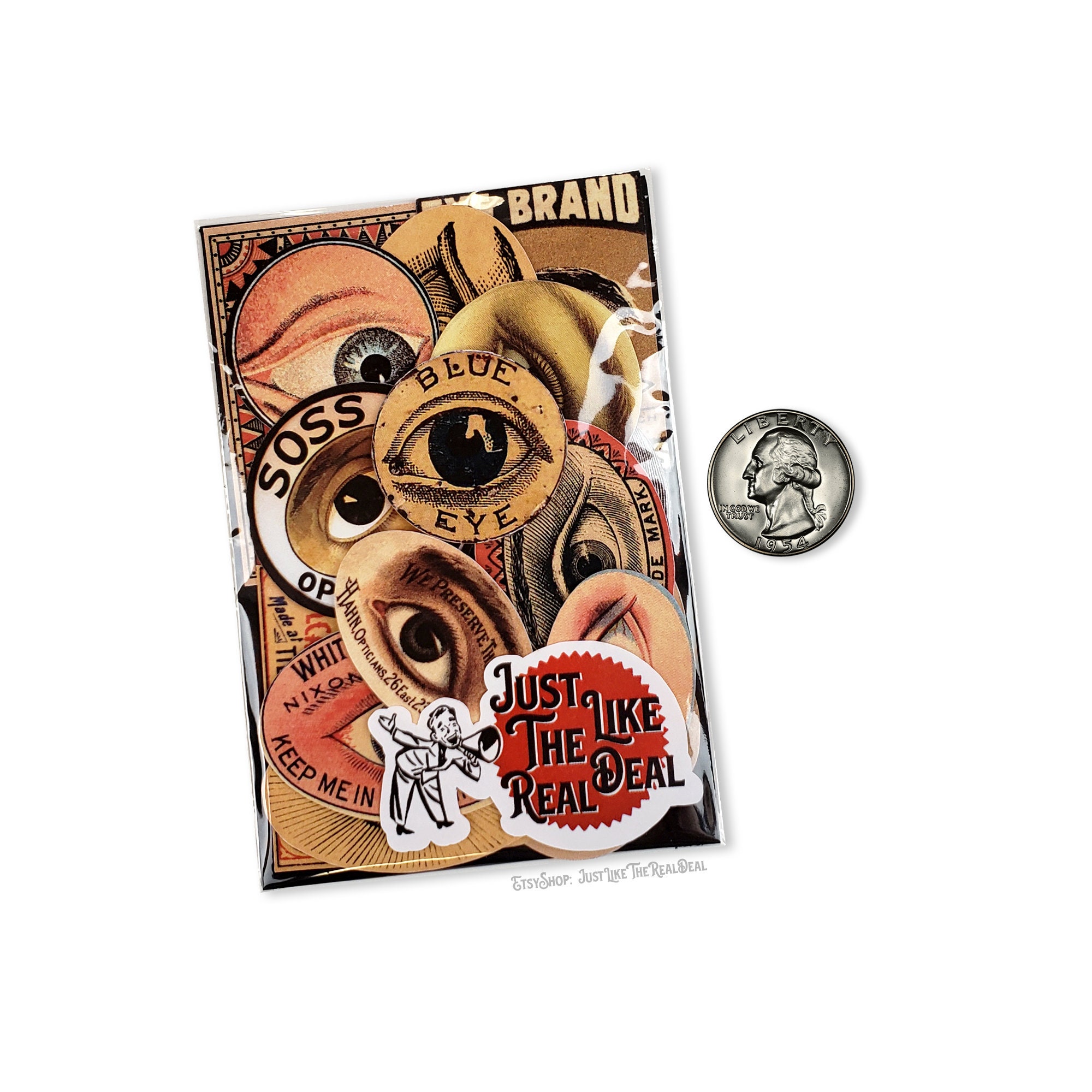 Vintage Eyes Assortment 18 Piece High-quality Laser Die Cut ...