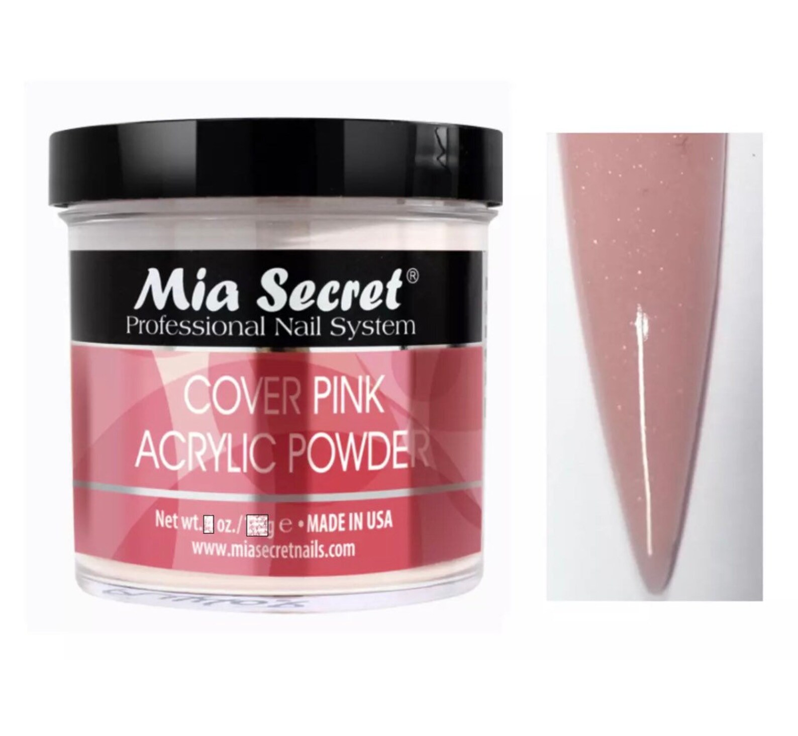 Mia Secret Acrylic Powder Cover Pink For Acrylic Nail Etsy