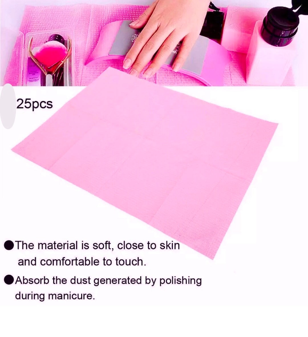 Table Mat Lint Free Pink Table Paper 25pcs - Etsy