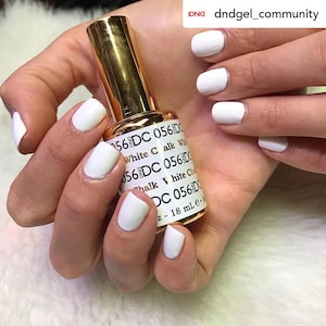 White Chalk 056 DND DC Gel Nail Polish Duo Gel & Lacquer - Etsy