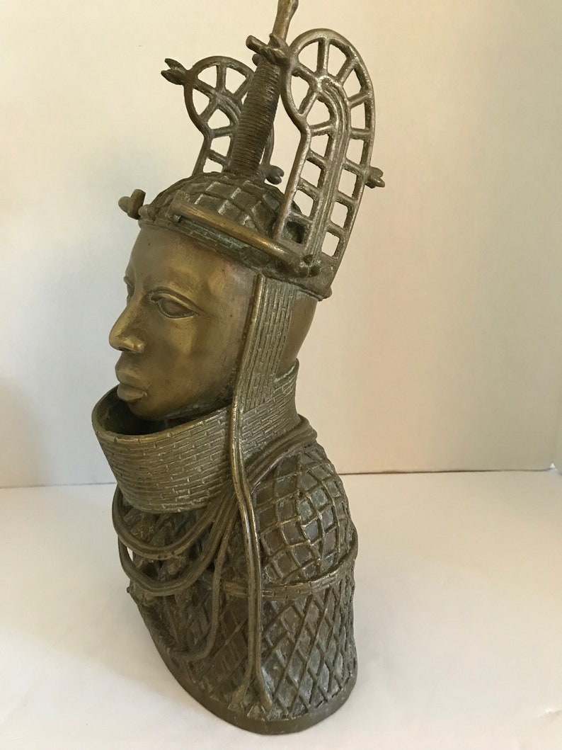 Rare Cast Bronze Bust of King From Kingdom of Benin Nigeria - Etsy