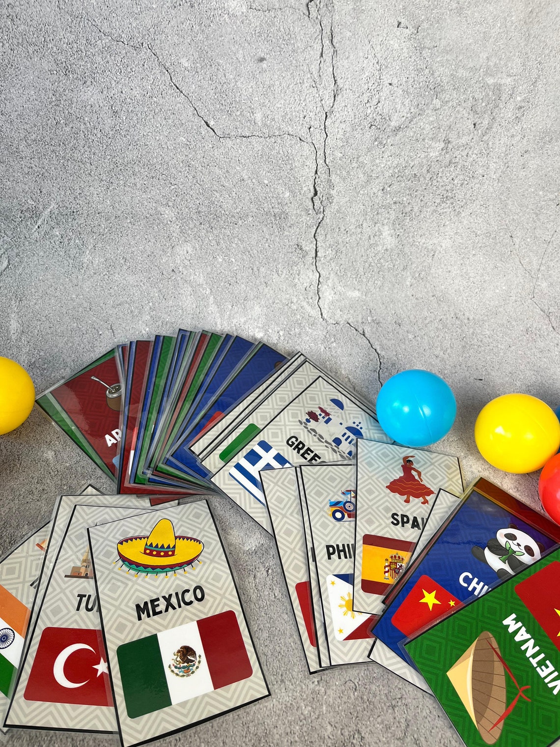 WORLD FLAGS FLASHCARDS, Countries Flashcards, Printable Flags ...