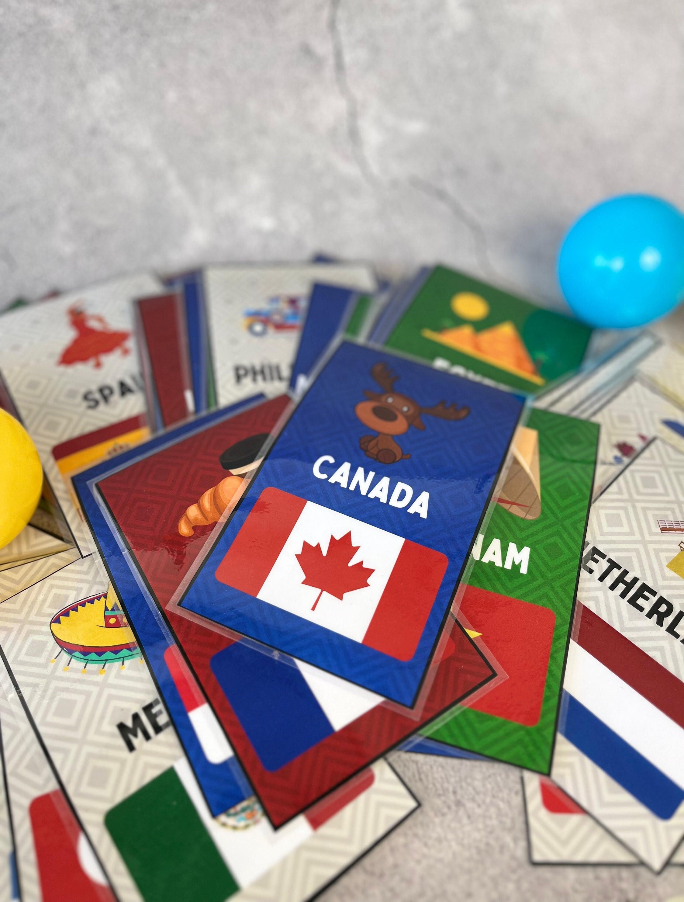 WORLD FLAGS FLASHCARDS, Countries Flashcards, Printable Flags ...