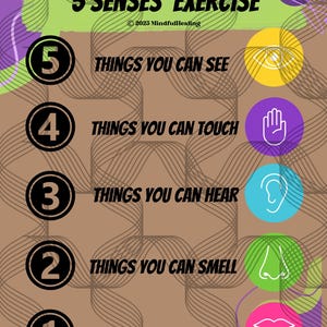 Grounding Exercises | Therapy Handouts | Worksheets | Digita Download ...