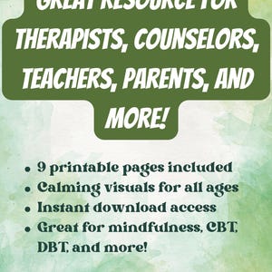 Grounding Exercises | Therapy Handouts | Worksheets | Digita Download ...