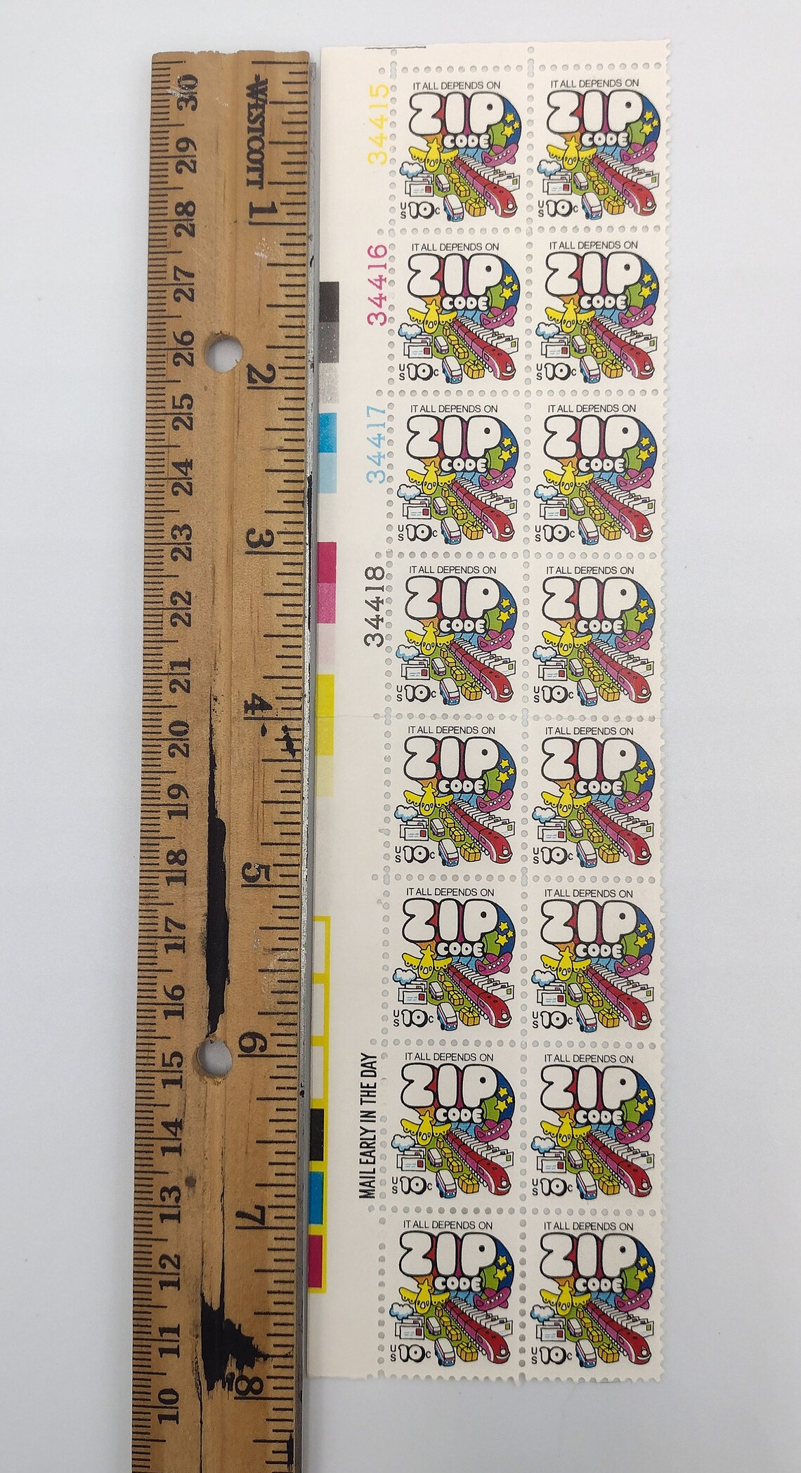 1974 Zip Code US Postal Collectible Stamps 16 | Etsy