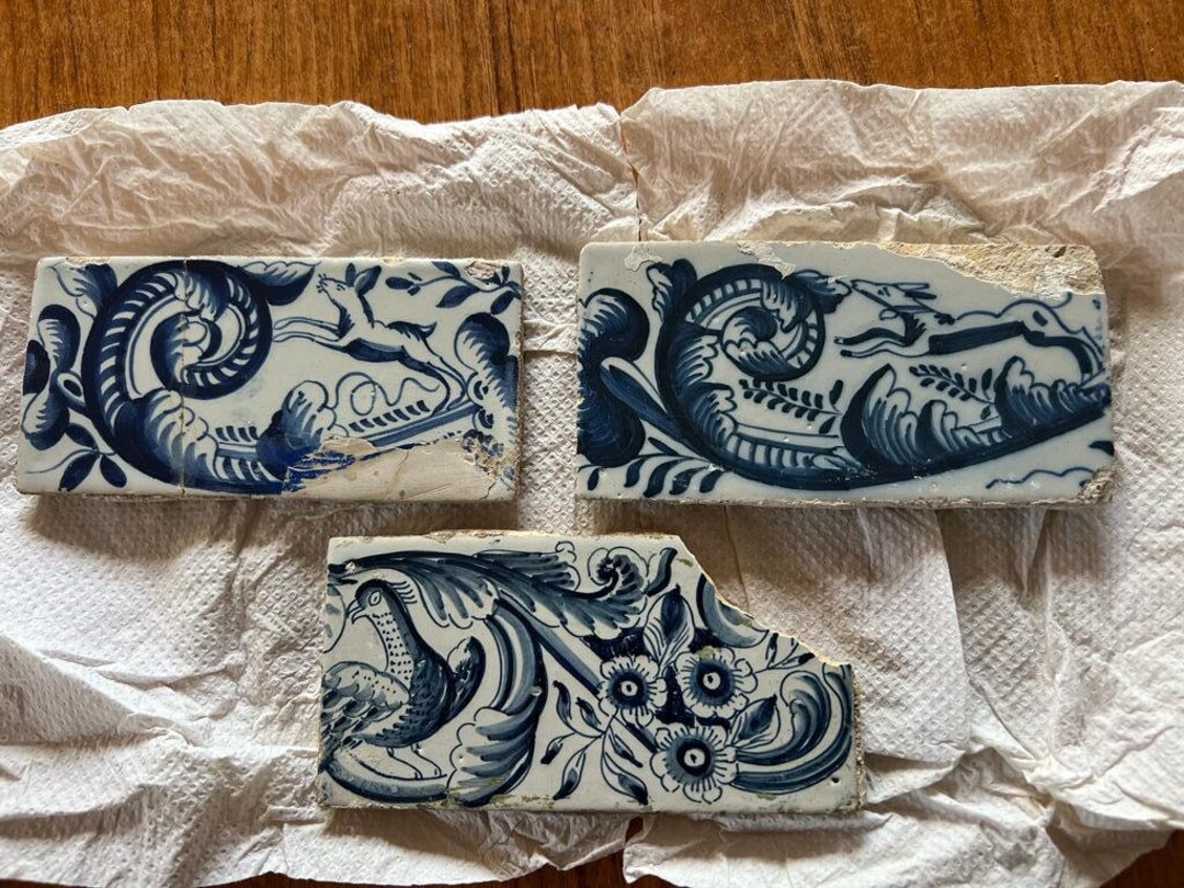 16th Century Dutch Delftware Tiles collectible - Etsy