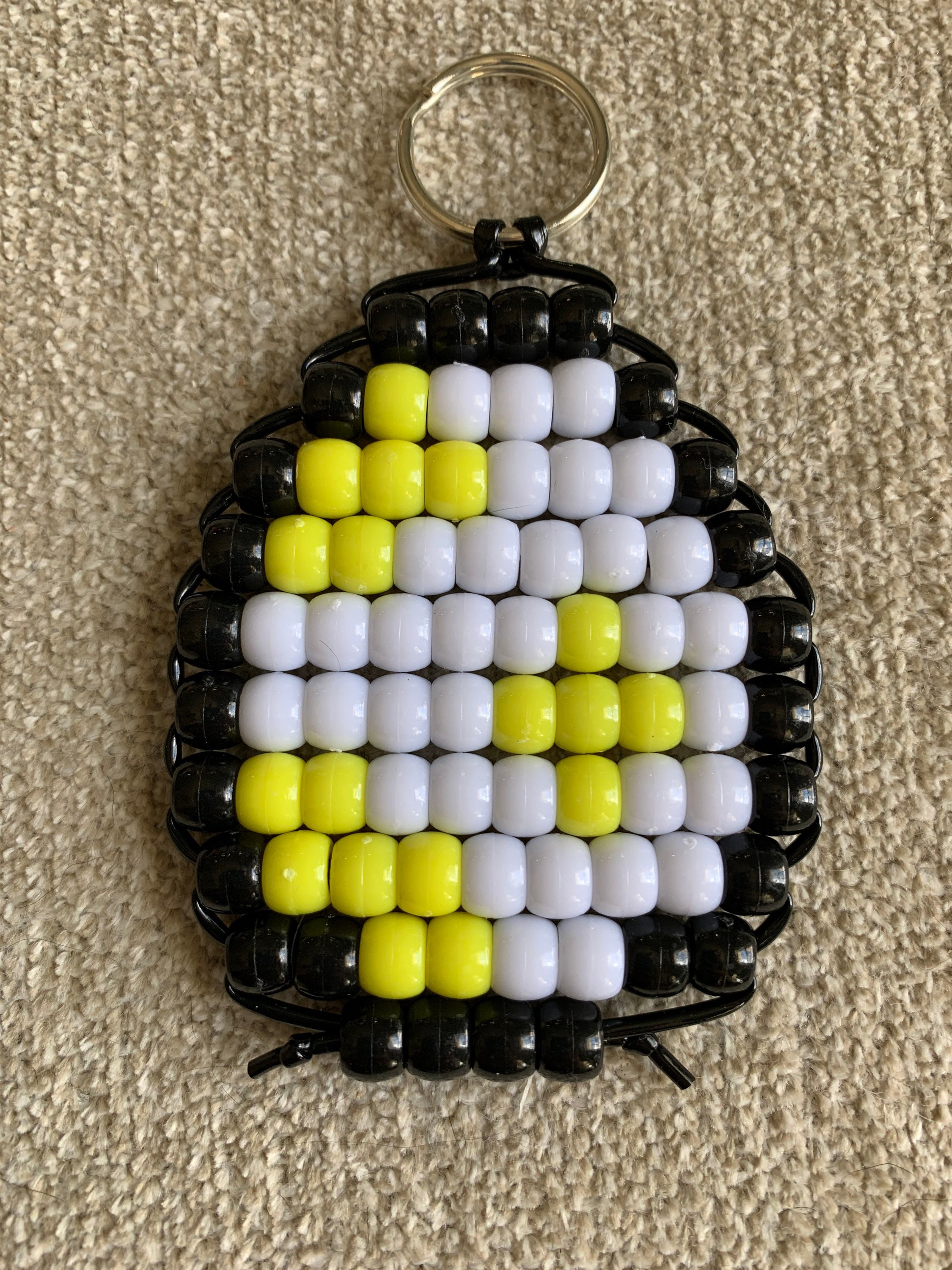 Custom Yoshi Egg Pony Bead Keychain, Super Mario Pony Bead Keychain ...