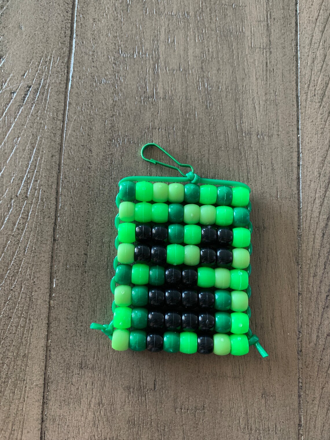 Minecraft Creeper Pony Bead Keychain - Etsy