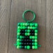 Minecraft Creeper Pony Bead Keychain - Etsy