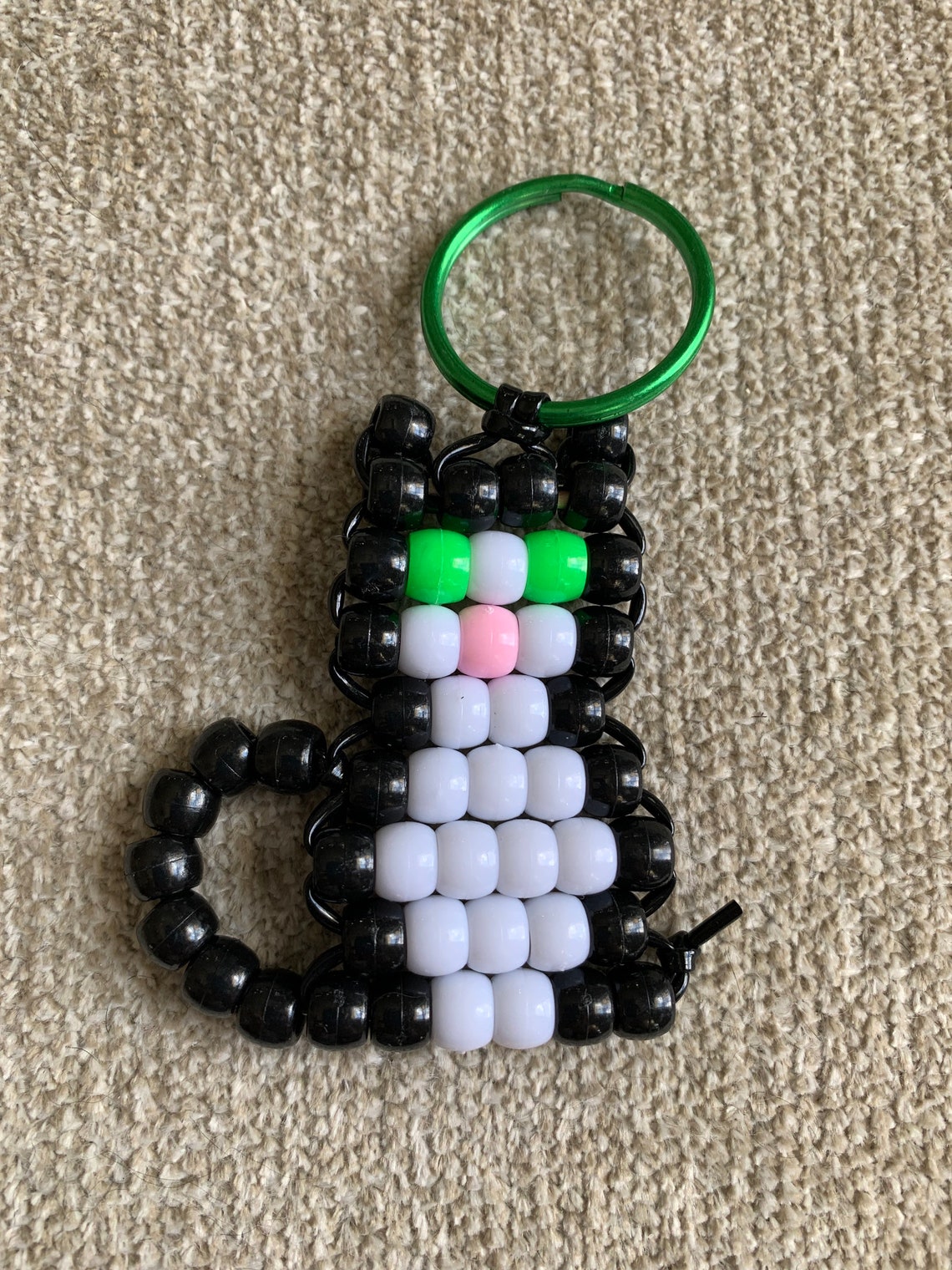 Cat/kitten Kandi Pony Bead Keychains - Etsy