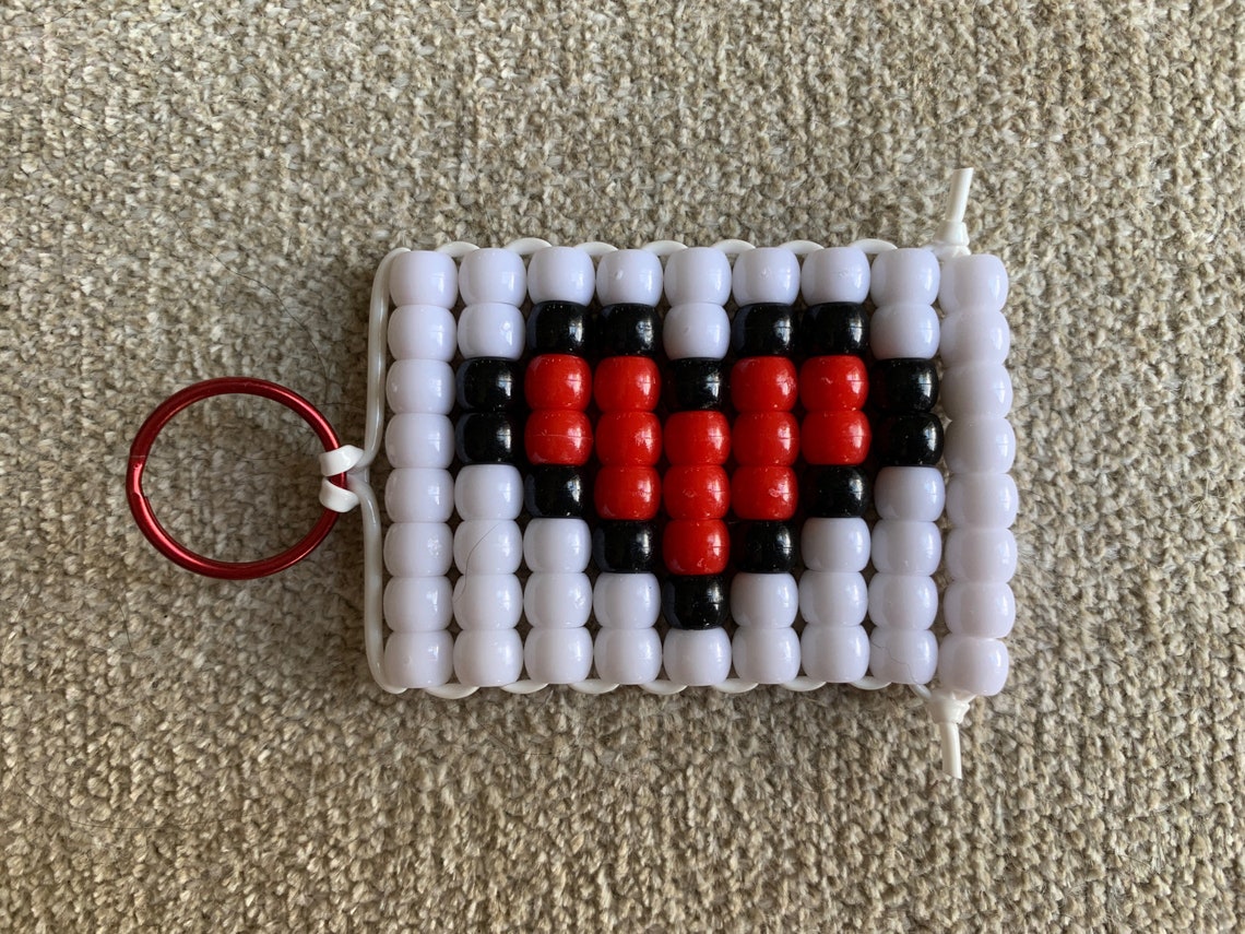 Heart Kandi Pony Bead Keychain - Etsy