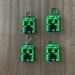 Minecraft Creeper Pony Bead Keychain - Etsy