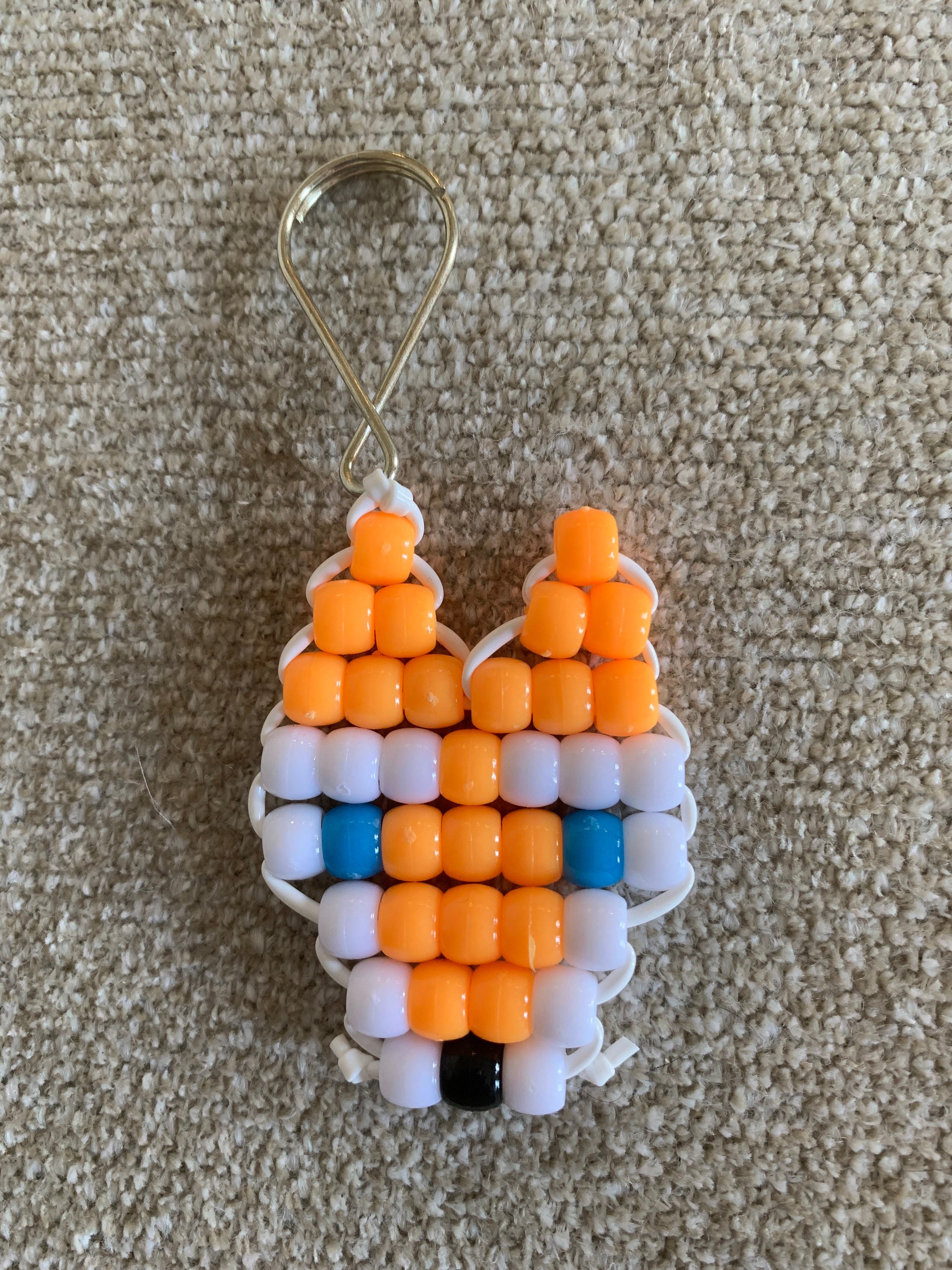 Fox Kandi Pony Bead Keychain - Etsy