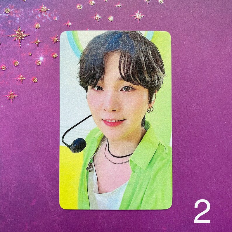 BTS Suga Min Yoongi metallic photocards Set 1 | Etsy