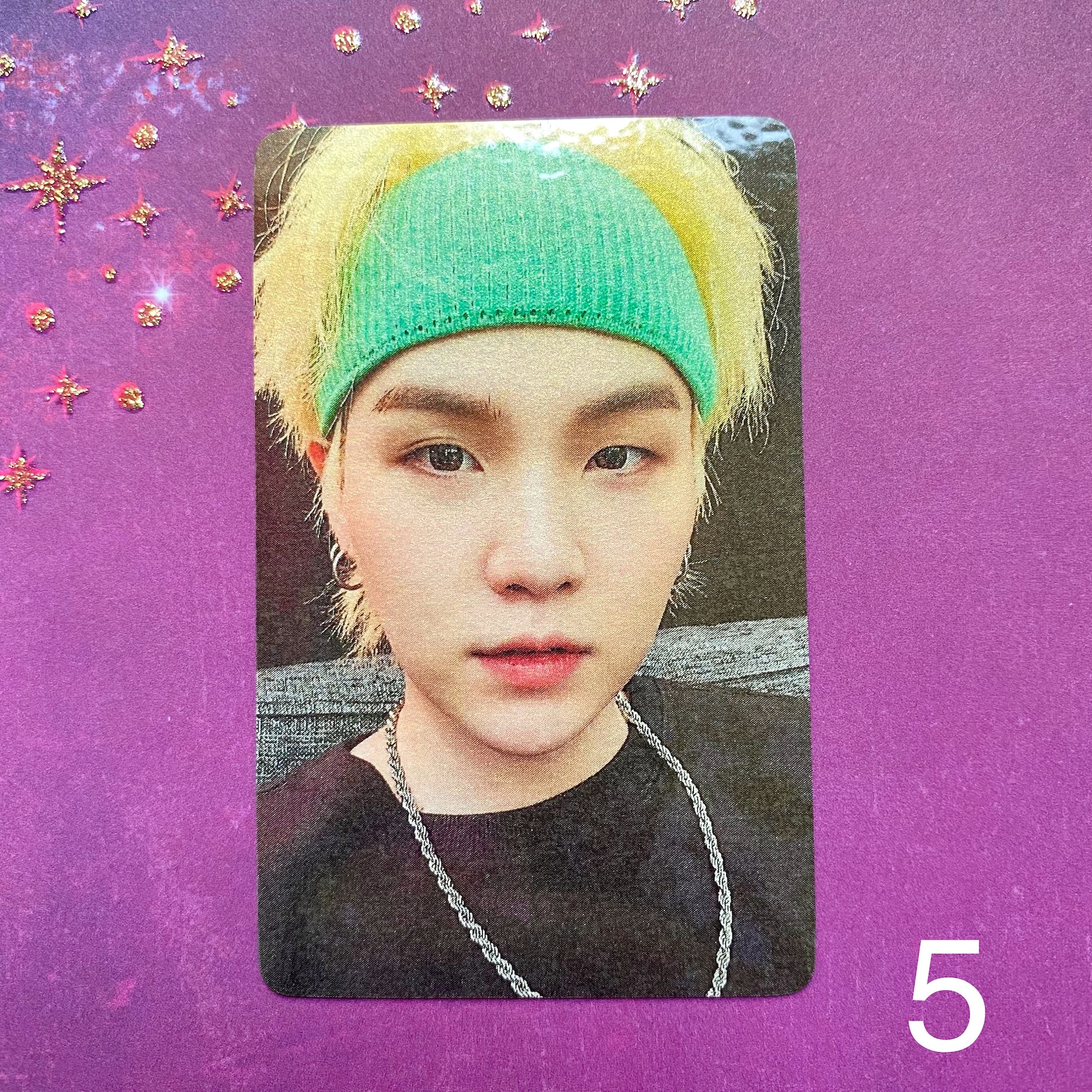 BTS Suga Min Yoongi metallic photocards Set 1 | Etsy