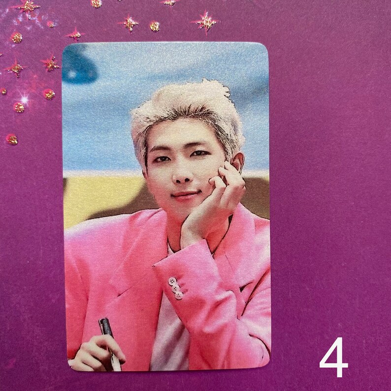 BTS RM Kim Namjoon metallic photocards Set 1 | Etsy