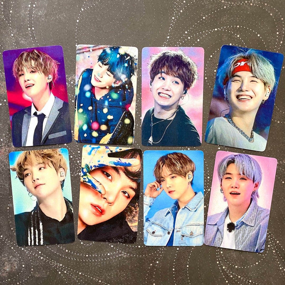 BTS Suga Min Yoongi Metallic Photocards Set 5 - Etsy