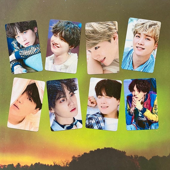 BTS Suga Min Yoongi Metallic Photocards Set 3 - Etsy