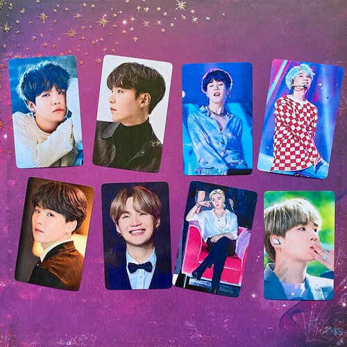 BTS Suga Min Yoongi Metallic Photocards Set 1 - Etsy