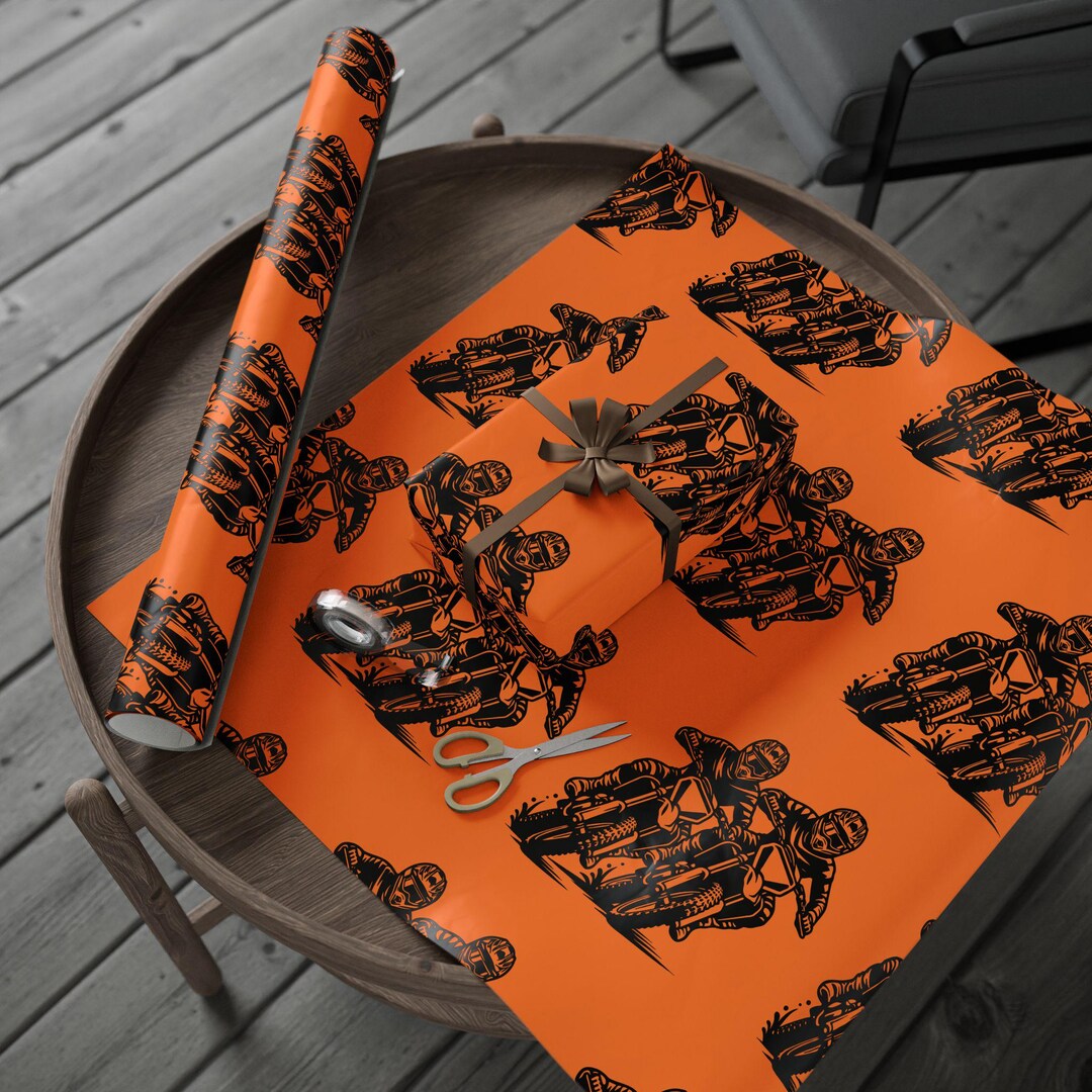 Motocross Wrapping Paper: Dirt Bike Birthday Gift Wrap - Etsy