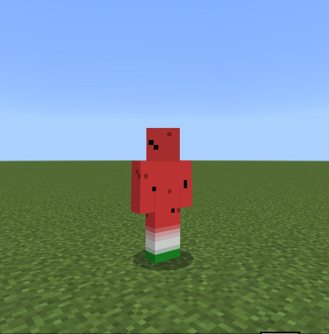WATERMELON GUY Skin Minecraft Skin for Bedrock and Java - Etsy