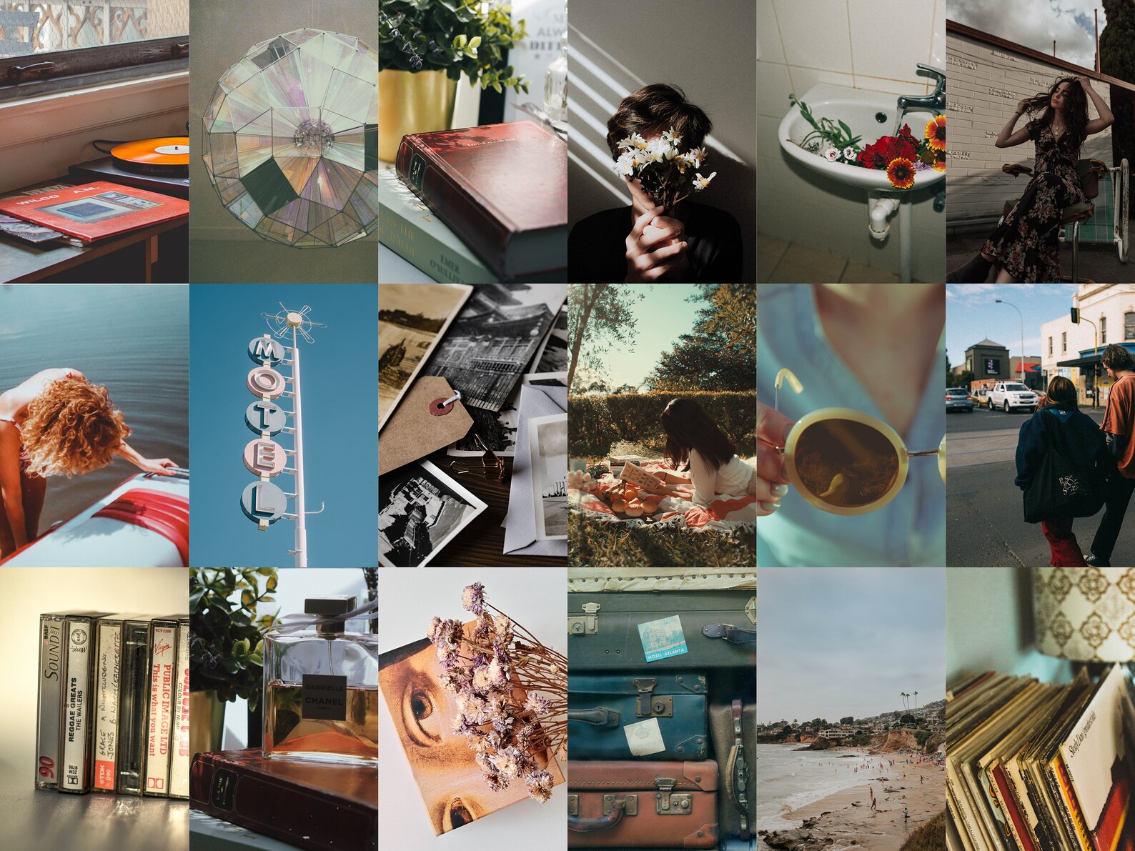 60 PCS Retro Aesthetic Collage Kit Printable Wall Collage - Etsy