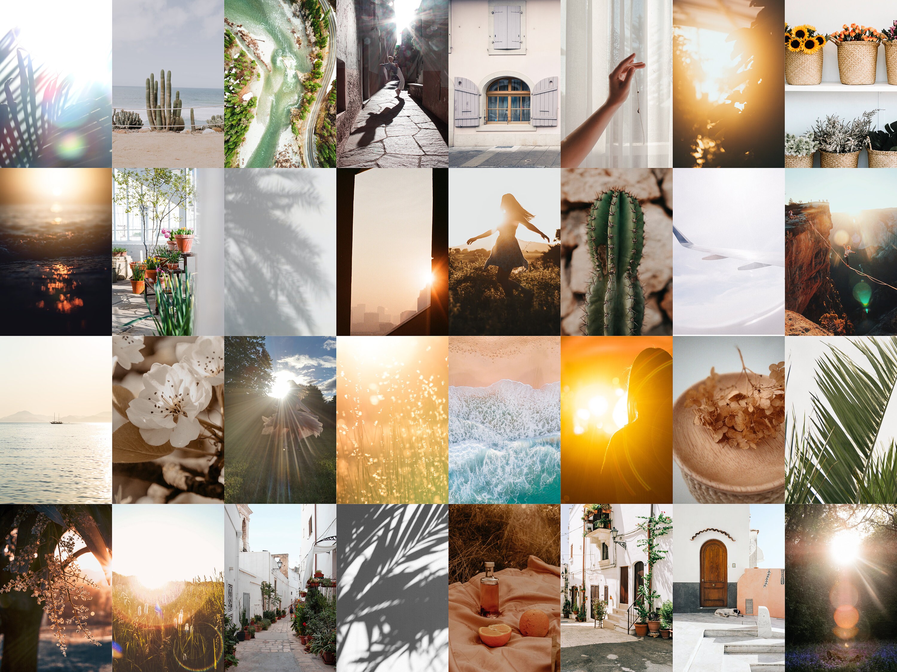 80 Pcs Breezy Natural Aesthetic Collage Kit, Printable Wall Collage Kit ...