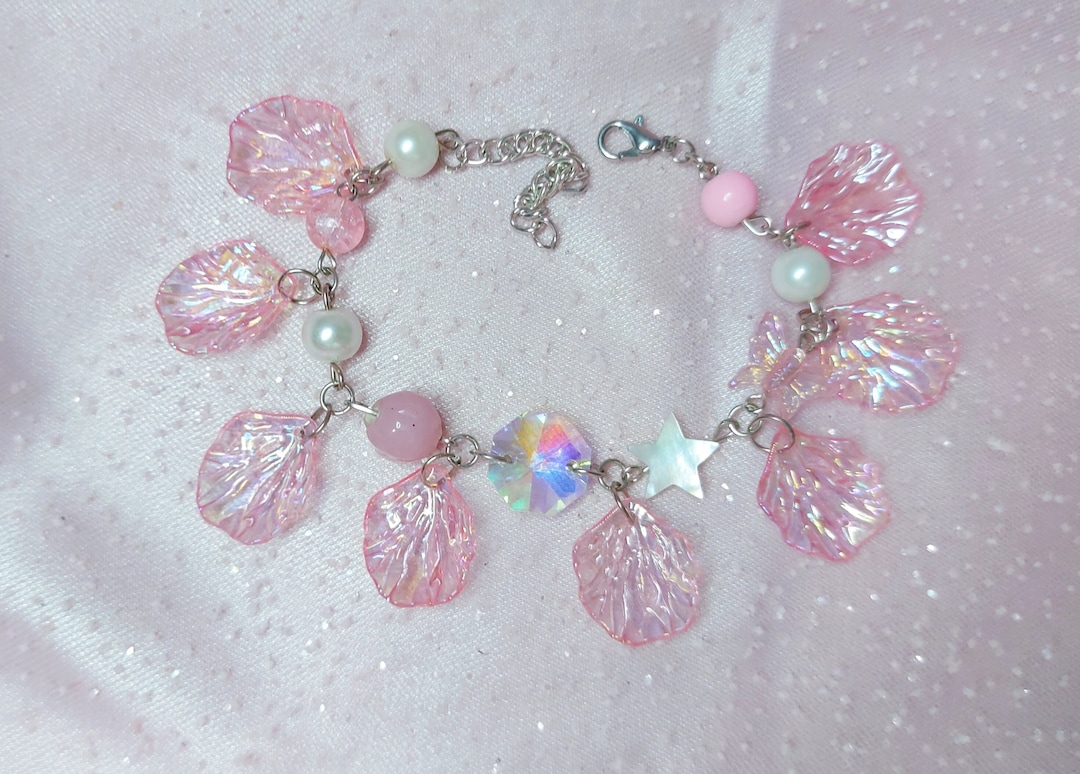 Mermaidcore Pink Princess Bracelet - Etsy