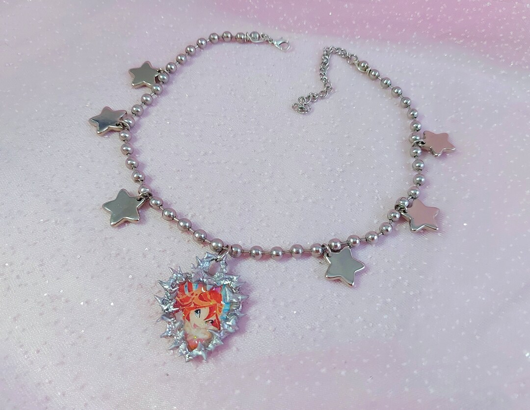 Winx Bloom Spikey Y2k Necklace - Etsy