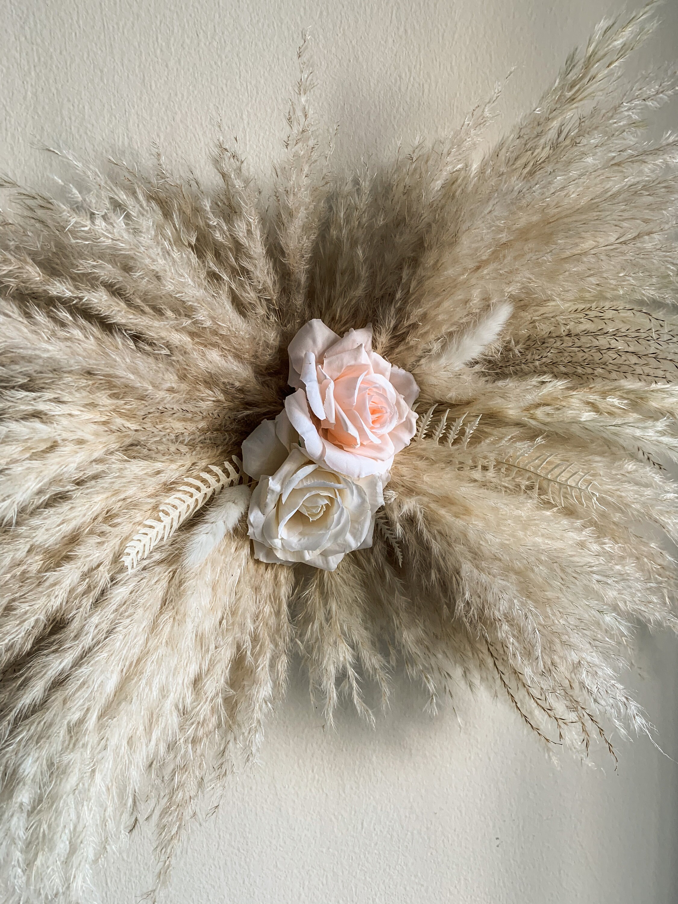 Pampas Grass Arrangement Boho Wedding Decor Boho Wall Decor - Etsy
