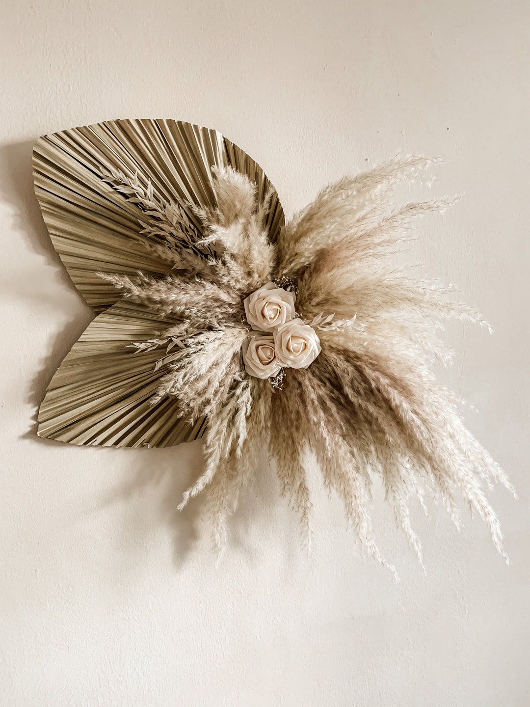 Pampas Grass Arch Arrangement, Boho Wedding Decor, White, Cream, Ivory ...