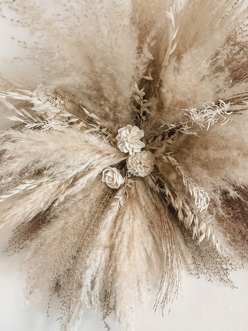 Pampas Swag Boho Arch Flower Arrangement Boho Wall Decor - Etsy