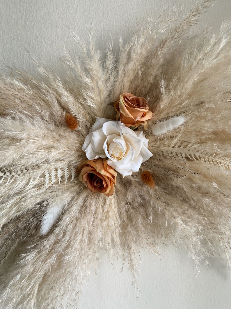 Pampas Grass Arrangement Boho Wedding Decor Boho Wall Decor - Etsy