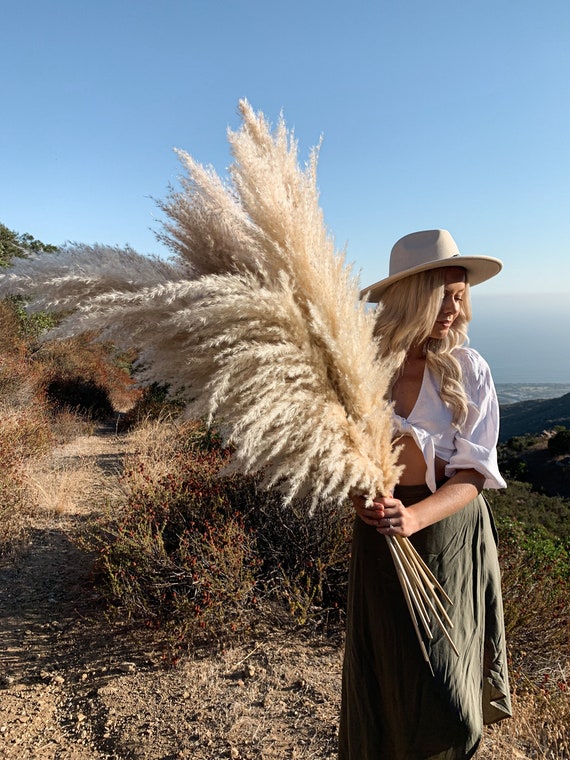 PAMPAS GRASS Extra Large Fluffy 4ft Home Decor Boho - Etsy