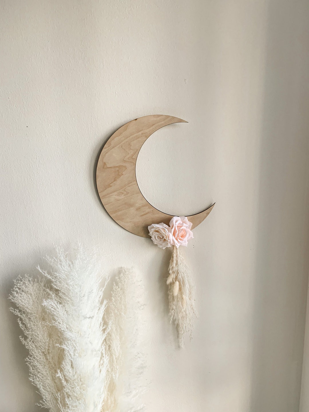 Nursery Decor Moon Decor for Baby Room, Moon Wall Decor for Home, Boho ...