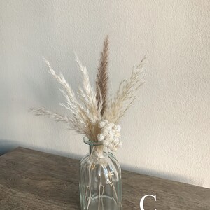 Small Vase With Dried Flowers, Small Dried Flower Bouquet, Boho Wedding ...