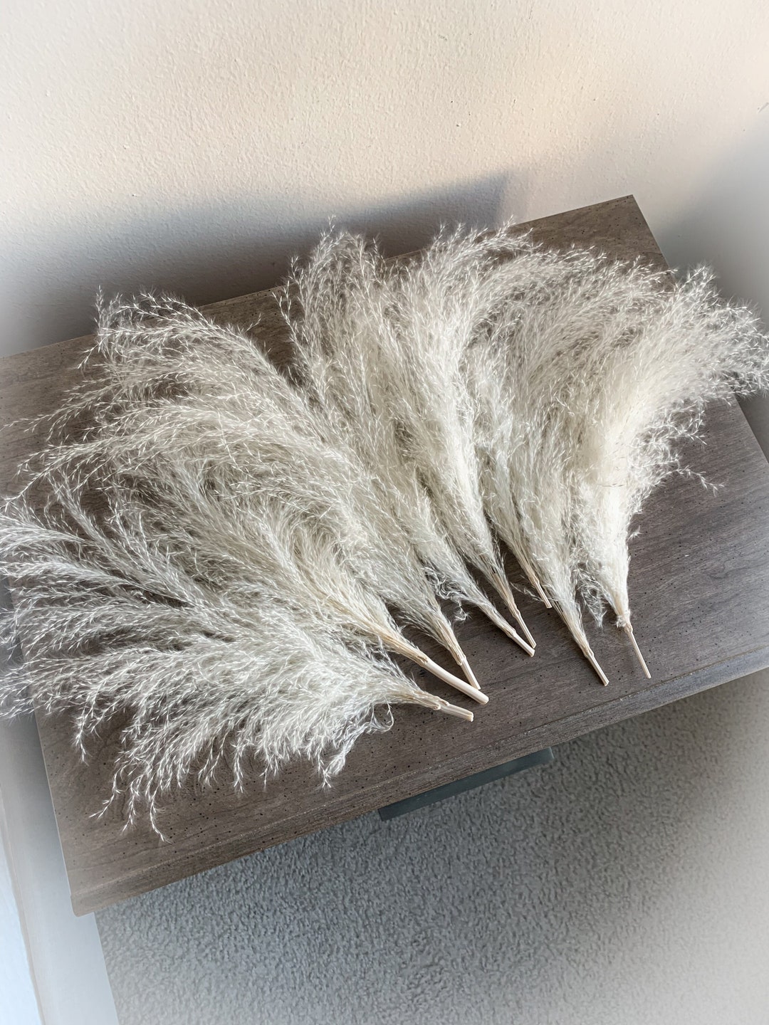 White Pampas Grass Boho Wedding DIY Flowers Centerpiece Dried Florals ...