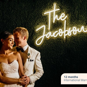 Custom Wedding Neon Sign | Custom Home Decor for Wedding | Custom Neon ...